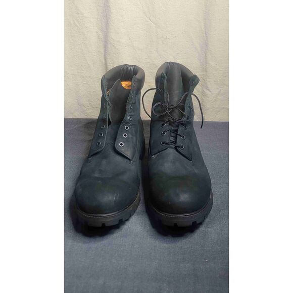 Timberland | Shoes | Timberland Black Laceup Round Toe Padded Collar ...